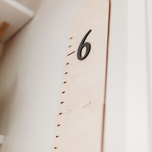 Arched Growth Chart Ruler 3D | Playroom Decor | Wood Growth Chart | 1st ...