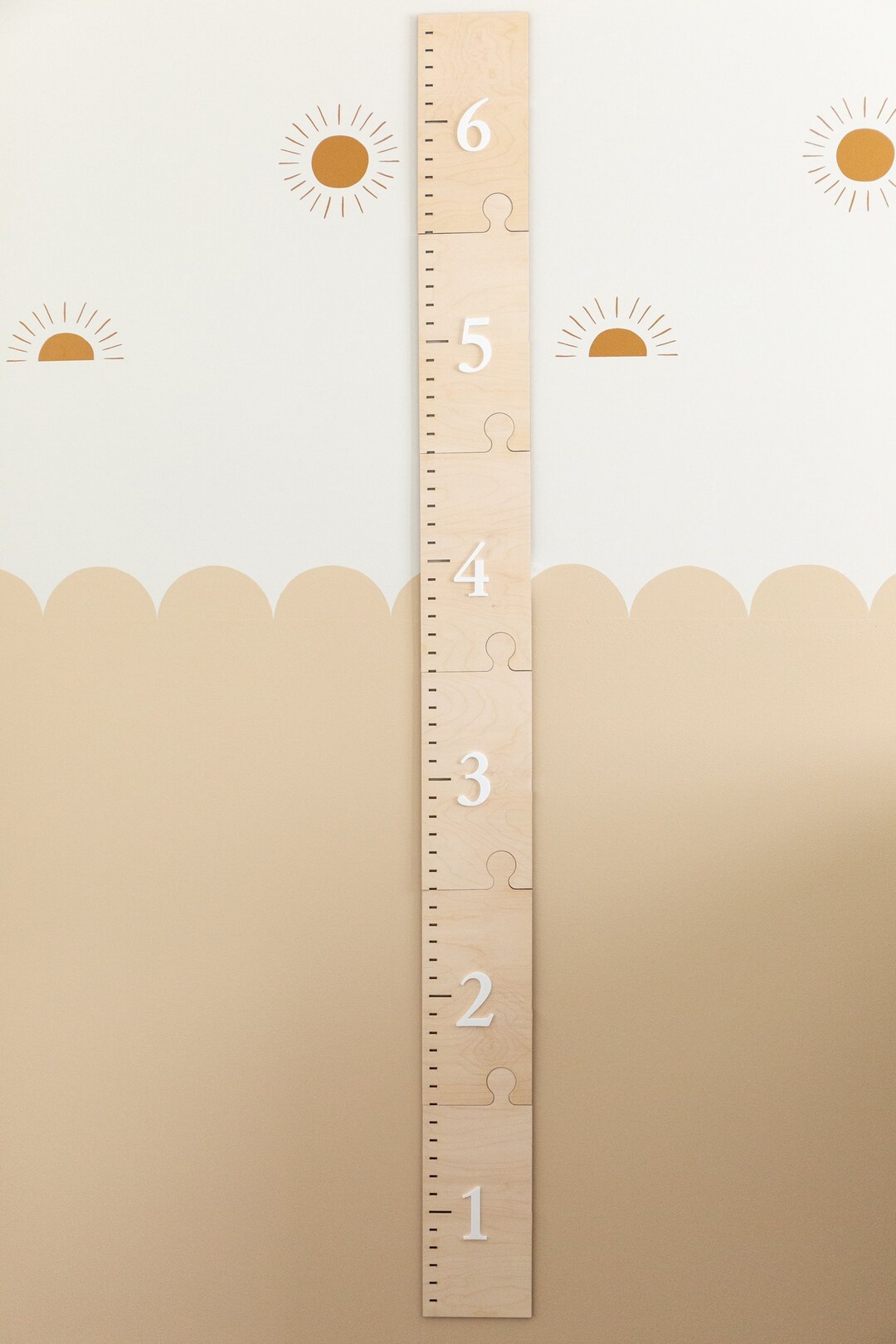 Growth Chart Ruler 3D | Playroom Decor | Wood Growth Chart | 1st ...