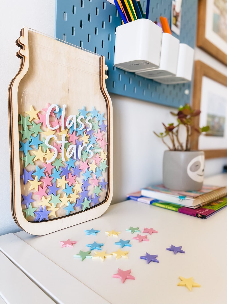 XL Classroom Reward Jar Class Star Jar Whole Class Reward - Etsy Canada