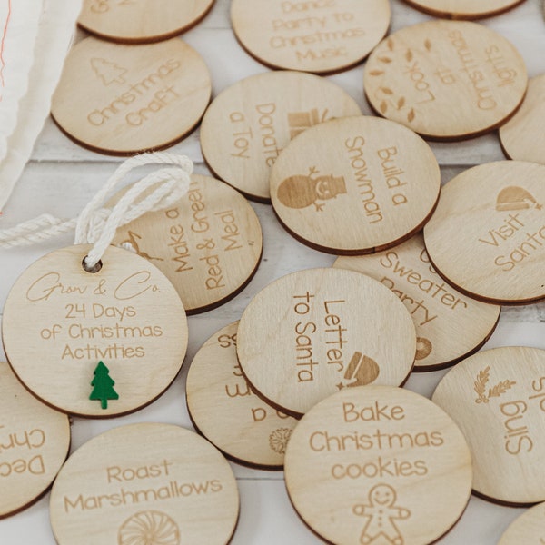 Christmas Activity Tokens - Etsy