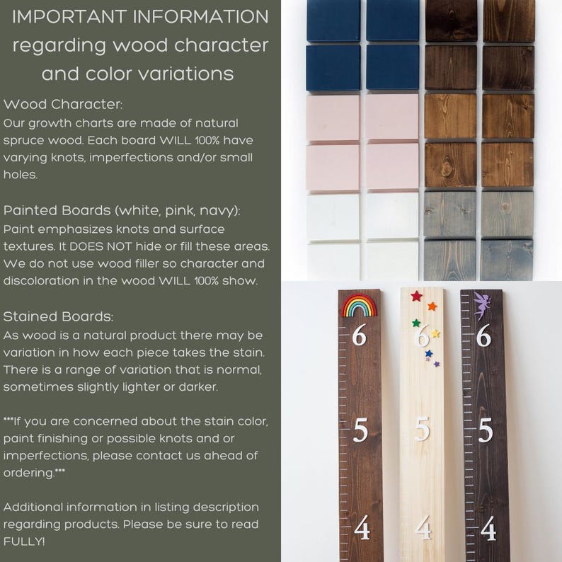 Custom Growth Chart Ruler 3D | Height Chart | Growth Ruler | Pastel ...