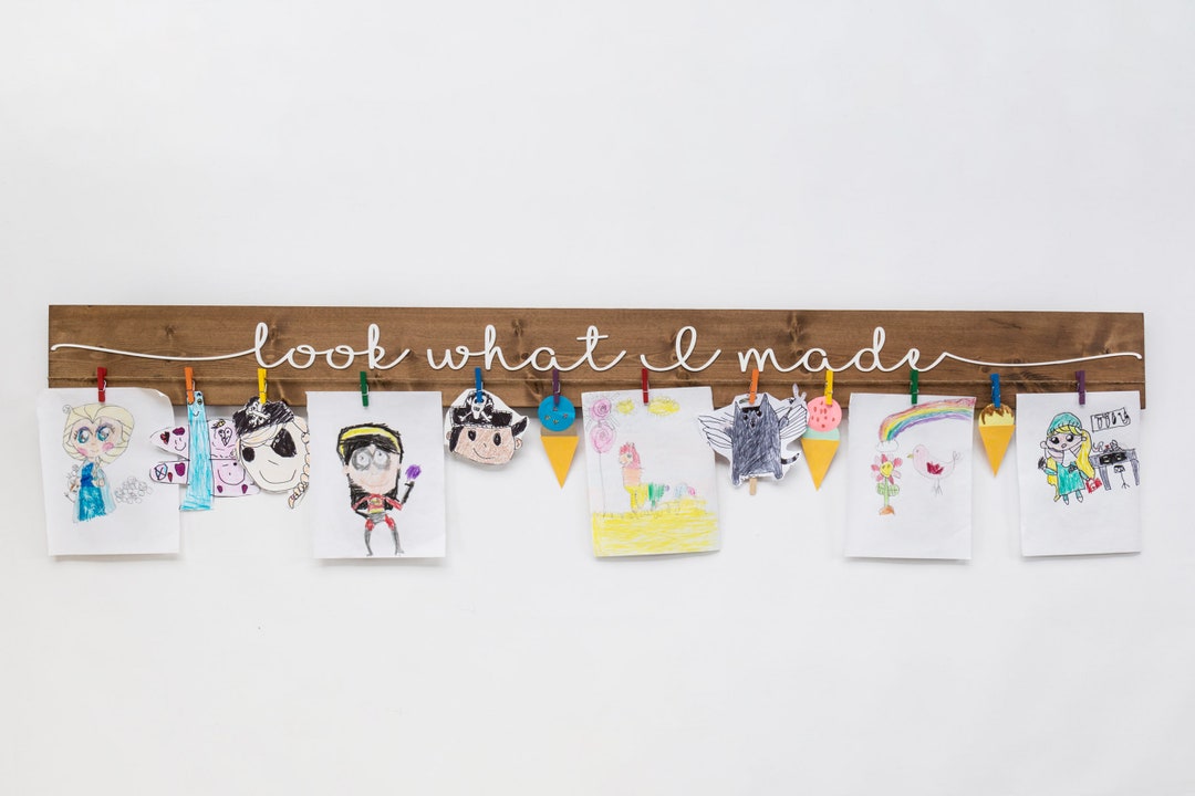 3D Kids Craft Look What I Made Sign 60 Children's Art Display Signs ...