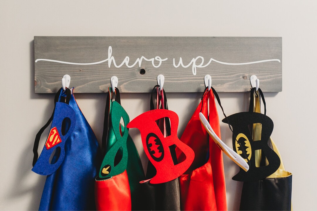 3D Kids Dress up Clothes Rack 24"| Super Hero Decor | Kids Costume Rack ...