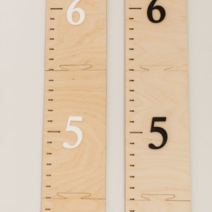 Arched Growth Chart Ruler 3D | Playroom Decor | Wood Growth Chart | 1st ...