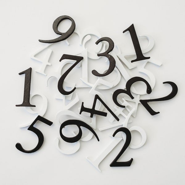 Acrylic Numbers - Etsy