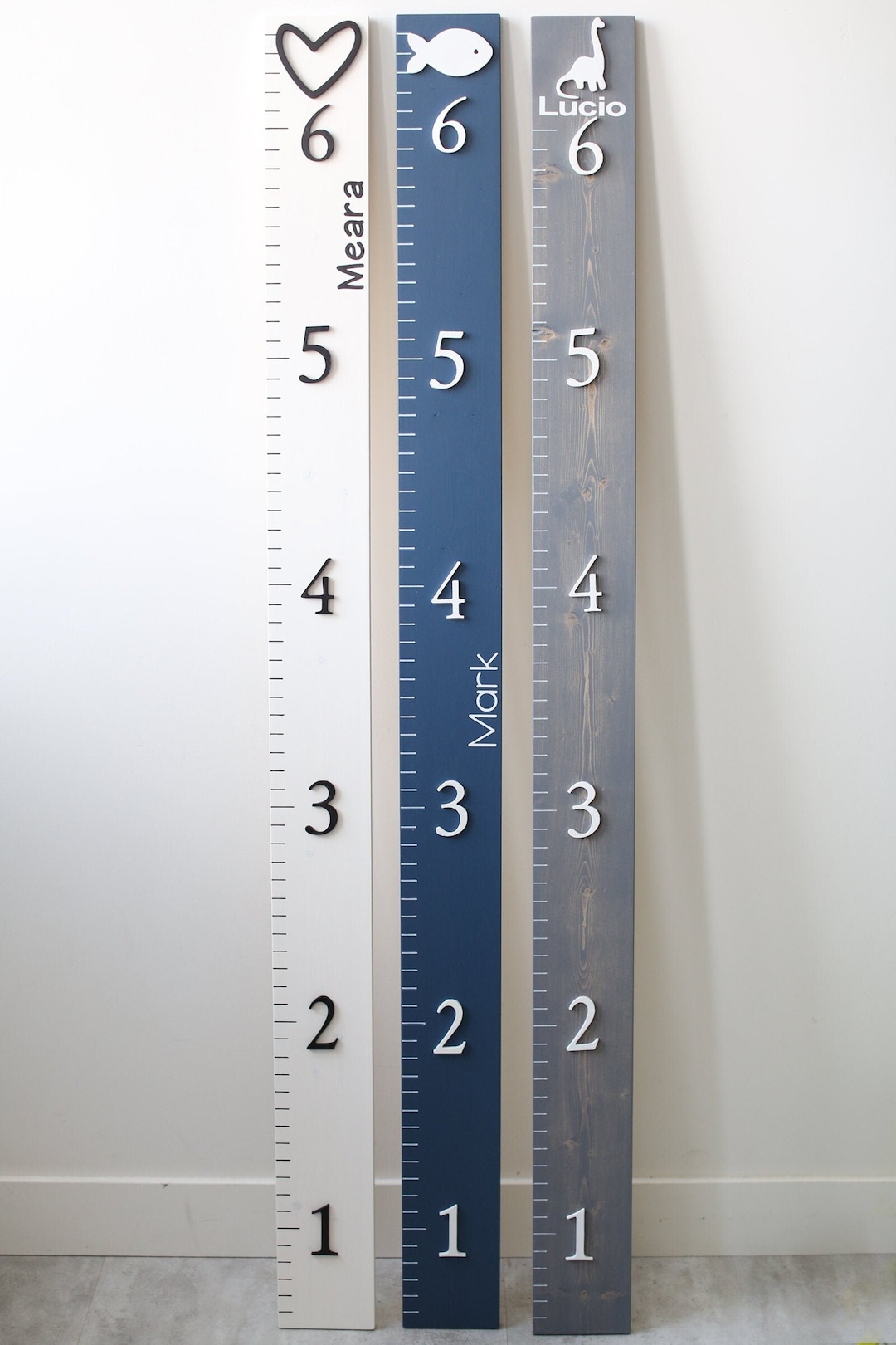 Growth Chart Ruler 3D | Playroom Decor | Wall Ruler | Personalized Wood ...
