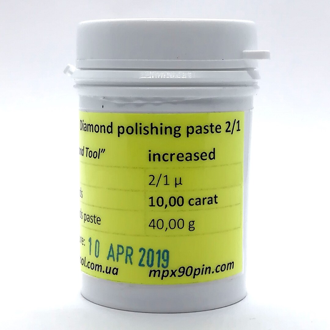 2/1 Micron Diamond Polishing Paste – Increased Concentration – 40g Jar ...
