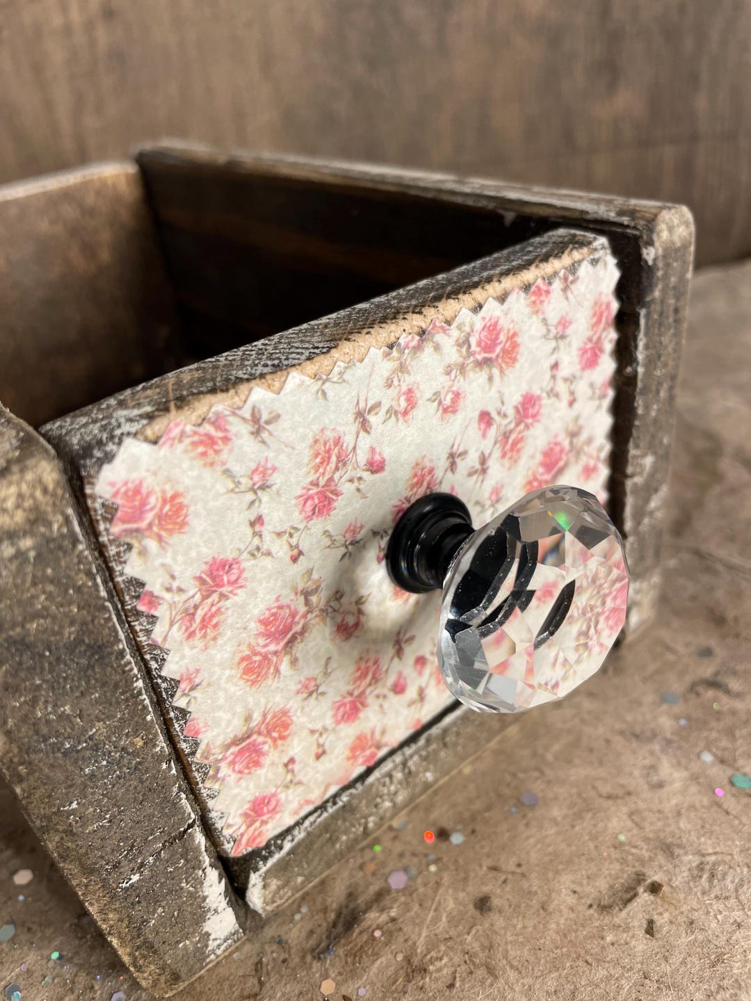 Charming Vintage Handcrafted, Shabby Chic Distressed Wooden Drawer ...