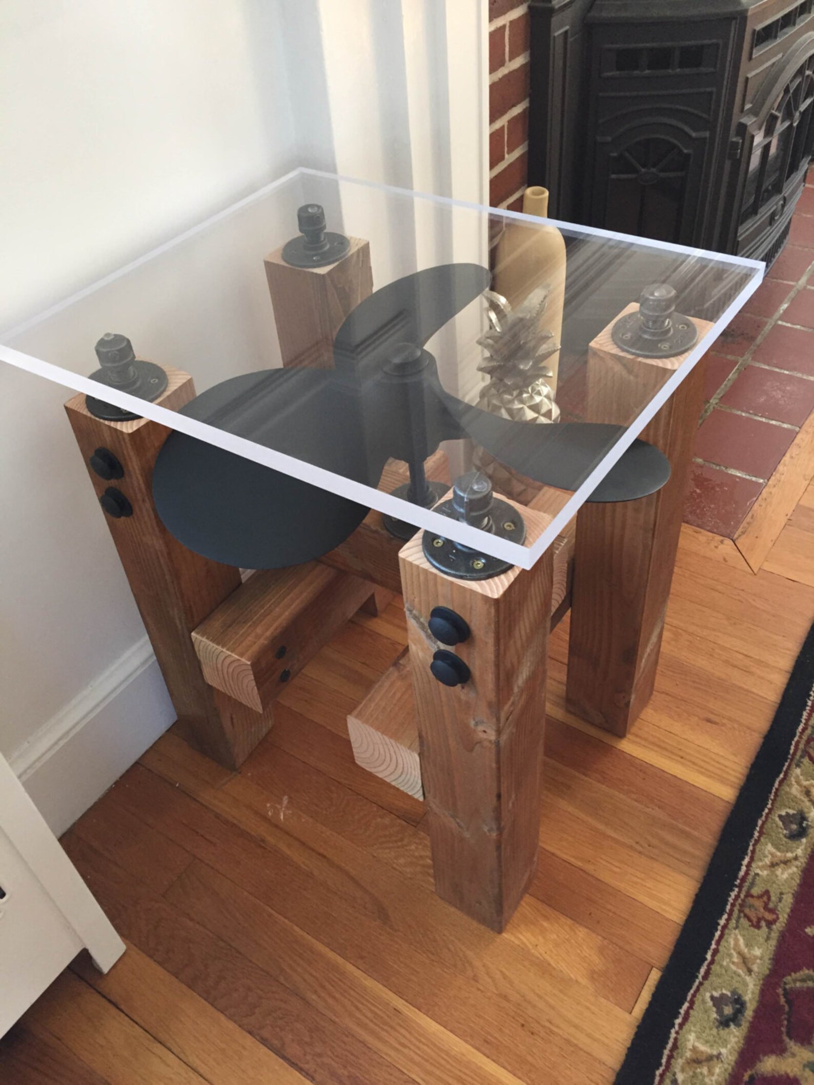 Antique Propeller Table/industrial Side Table/coffee | Etsy