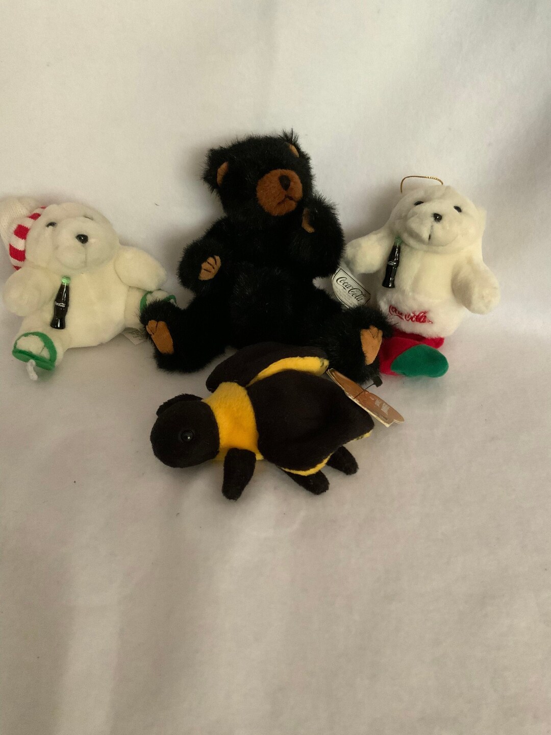 Vintage Plushes Coca Cola Bears 1997 Skater Stocking 1993 - Etsy