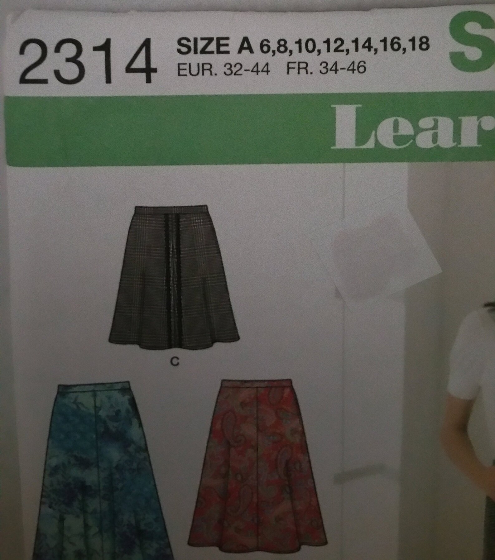 Uncut Simplicity 2314 Learn to Sew Skirt Different Lengths - Etsy UK