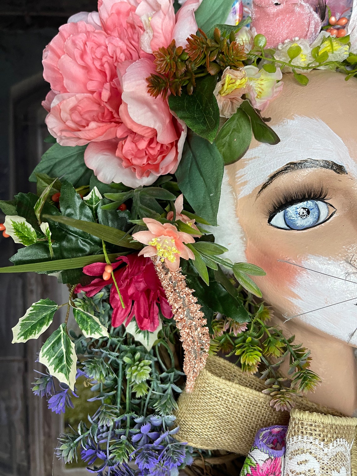 Easter Bunny Rabbit Hand Painted Mannequin Head Easter - Etsy