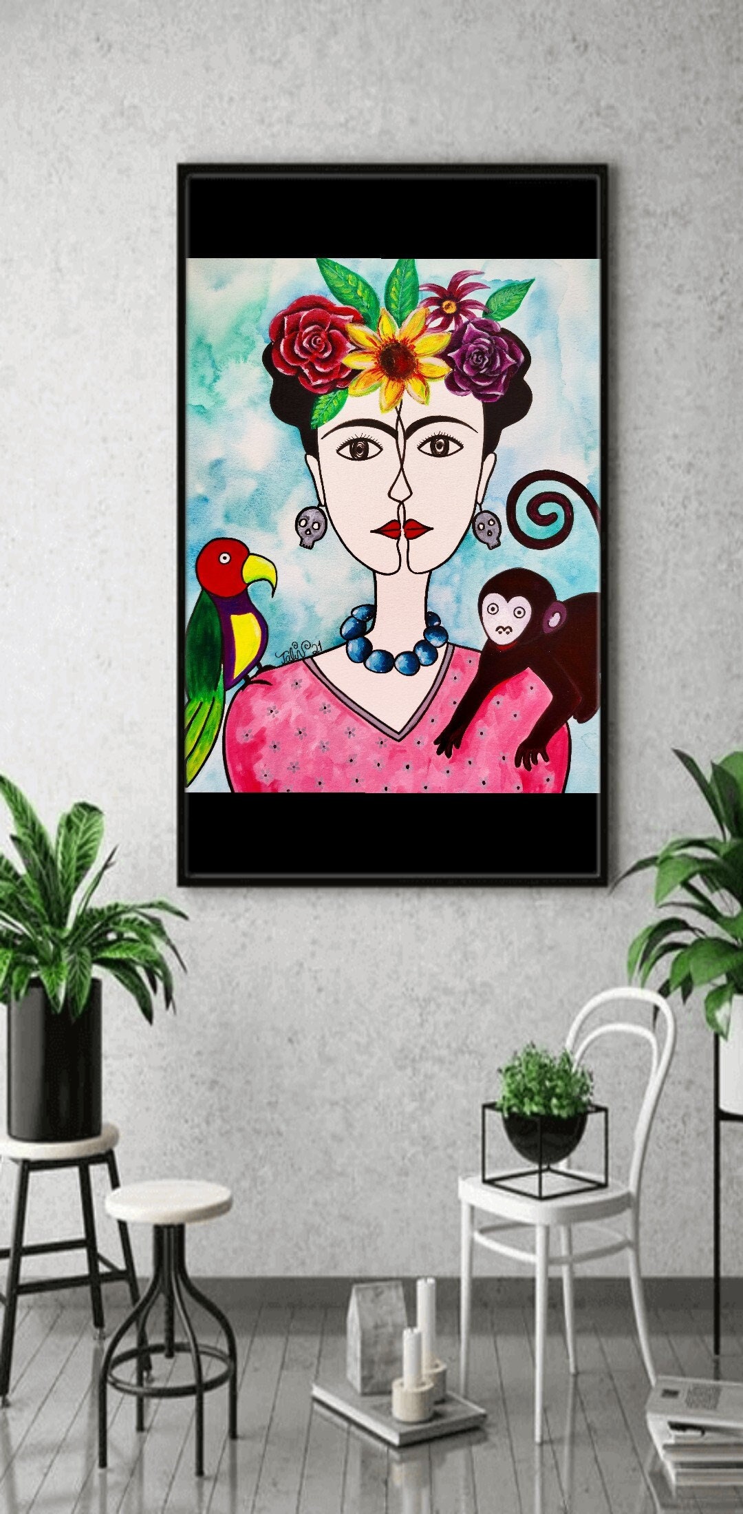 Frida Kahlo 2021, Watercolor Painting, Frida Kahlo Art, Frida Kahlo ...