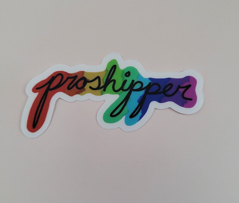 Rainbow Proshipper Sticker - Etsy