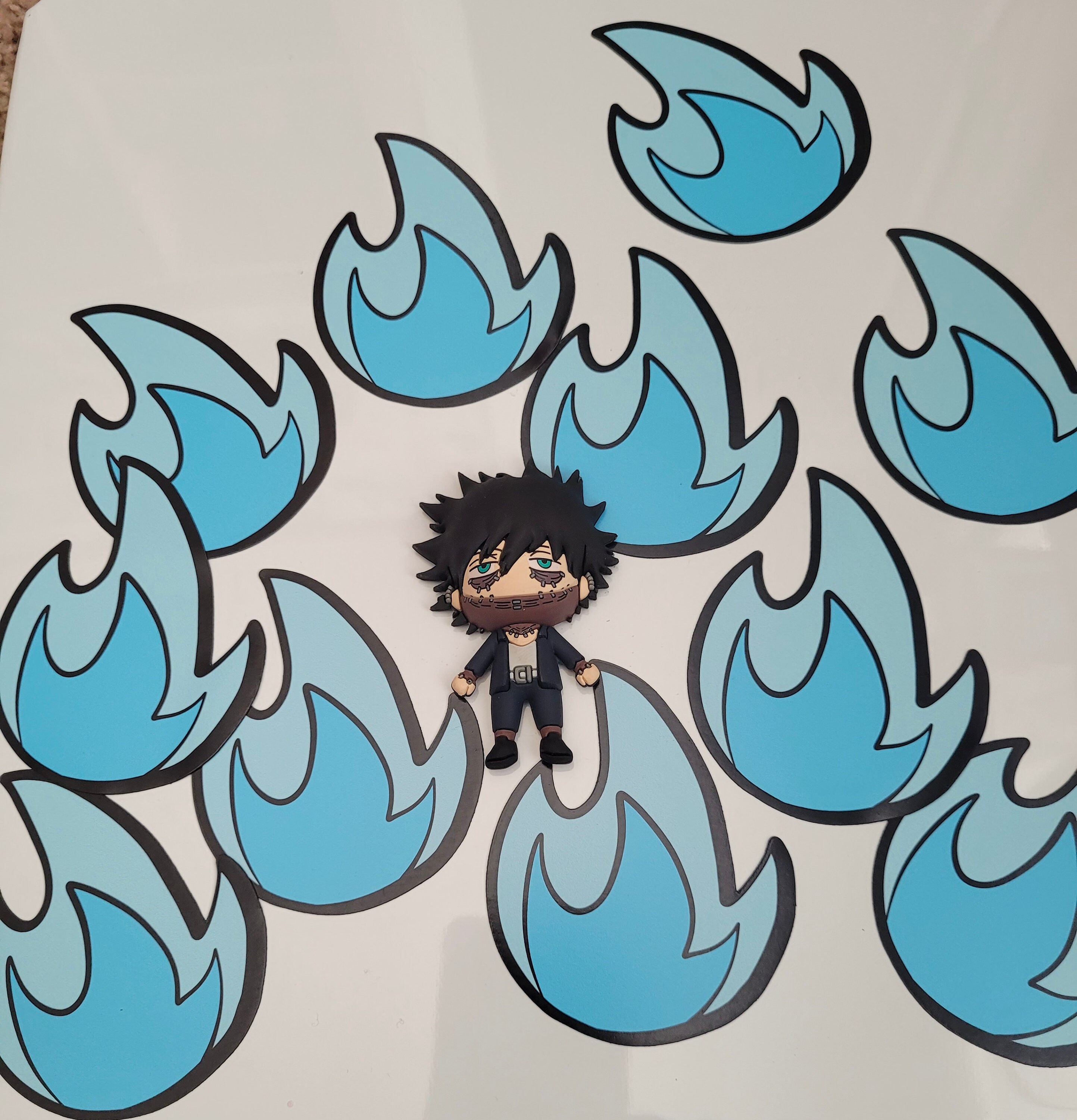 Blue Flame Magnet Dabi BNHA Mha Todoroki - Etsy