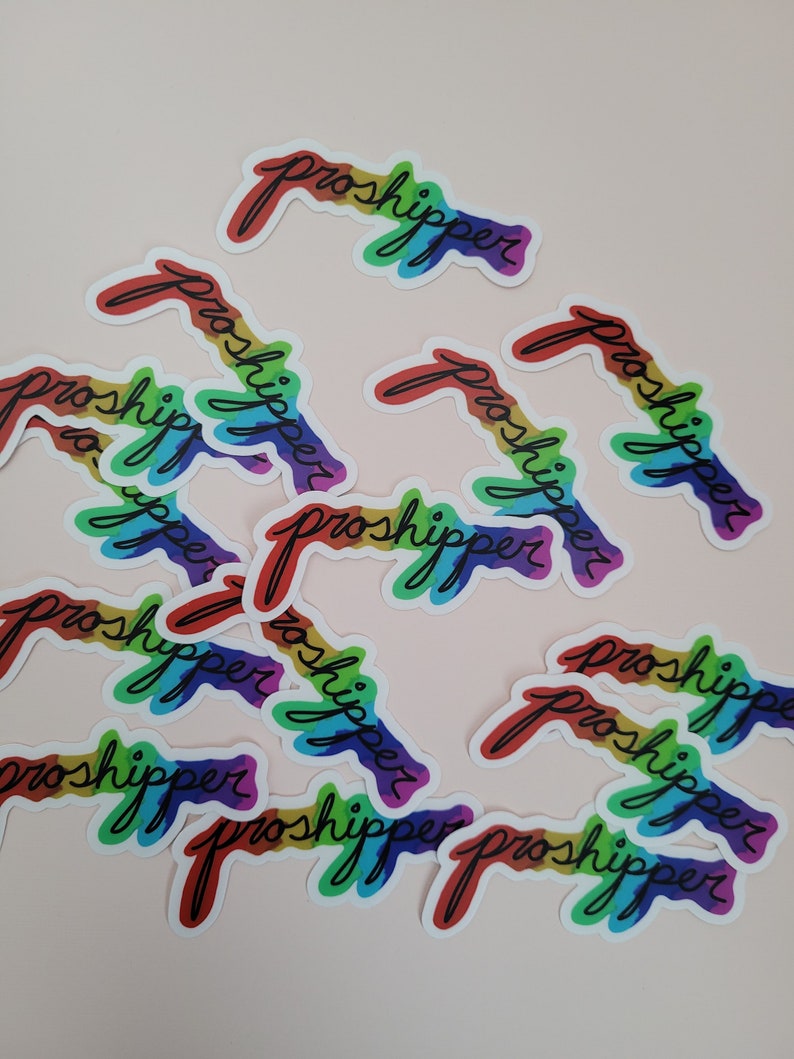 Rainbow Proshipper Sticker - Etsy
