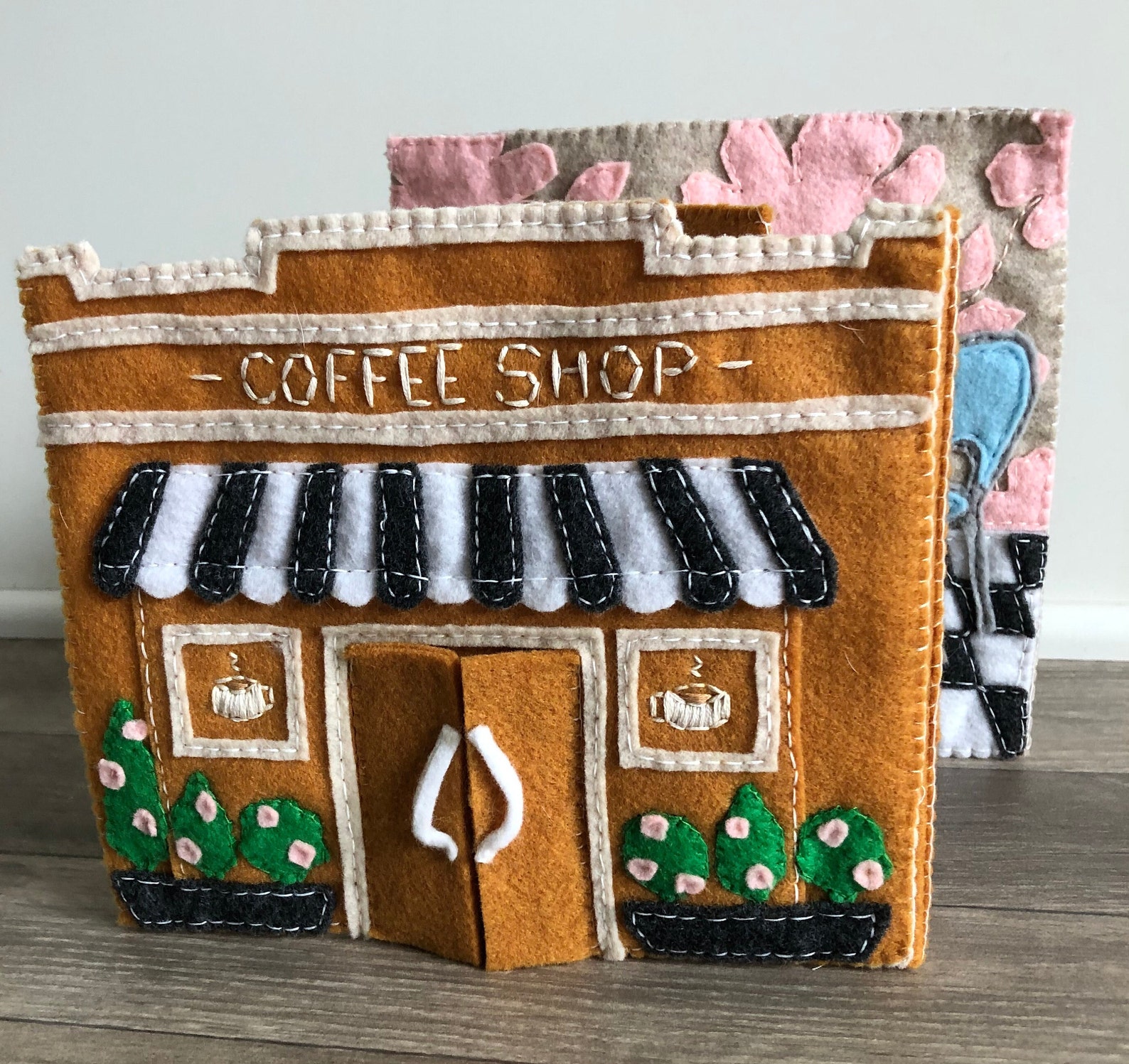 Tri-fold Cafe Felt Quiet Book - Etsy