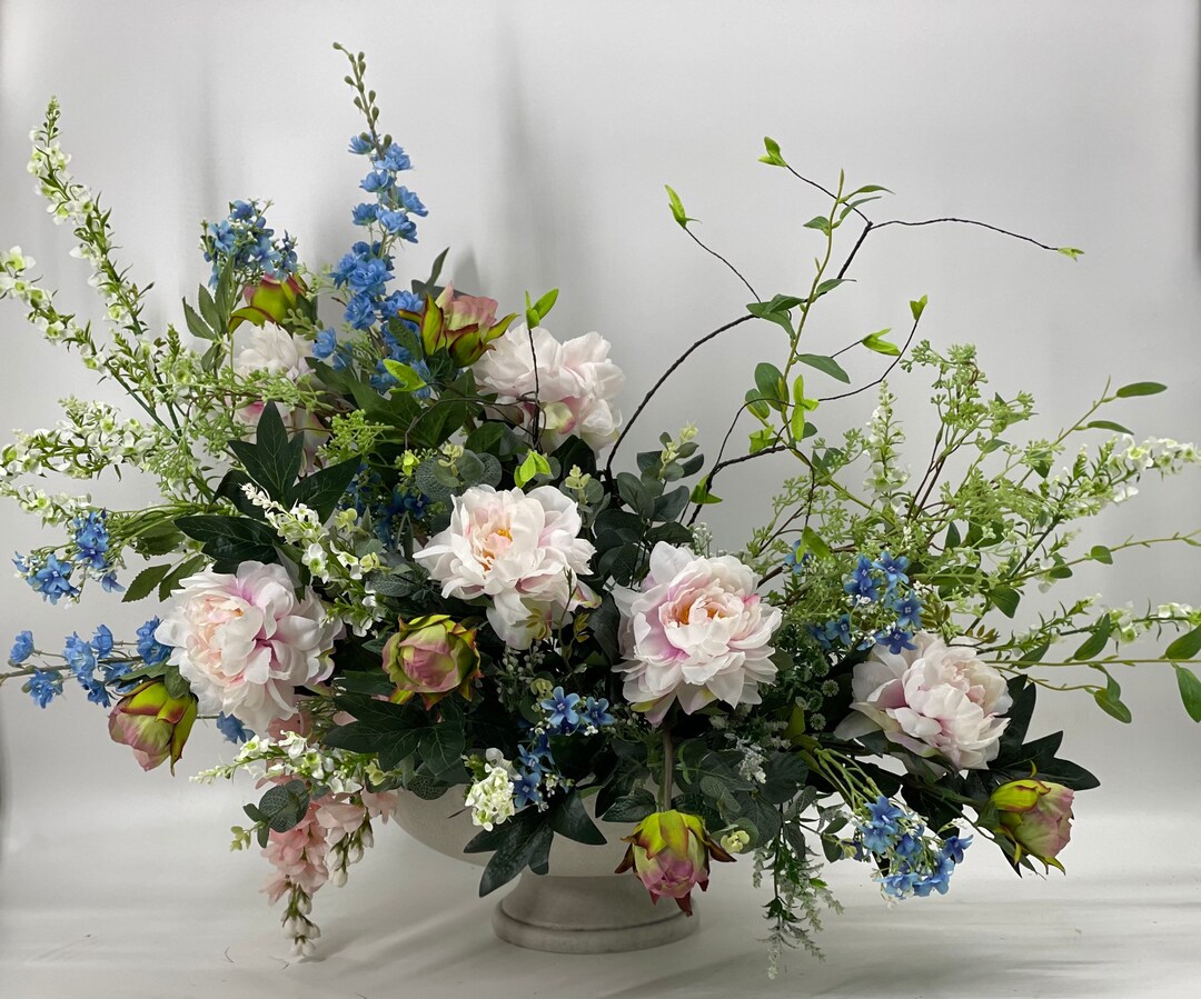 Grande Artificial Life Like Flower Centerpiece Arrangement, Spring ...