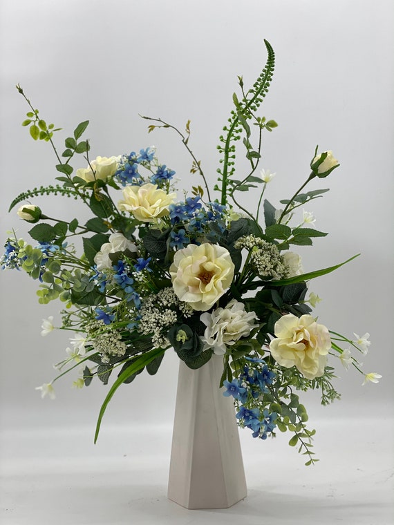 Artificial Flower Arrangement Spring Arrangement Spring | Etsy