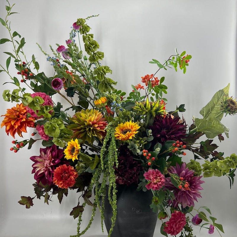 Large Artificial Flower Arrangement - Etsy