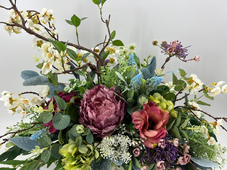 Luxurious Silk Floral Centerpiece Arrangement Spring - Etsy
