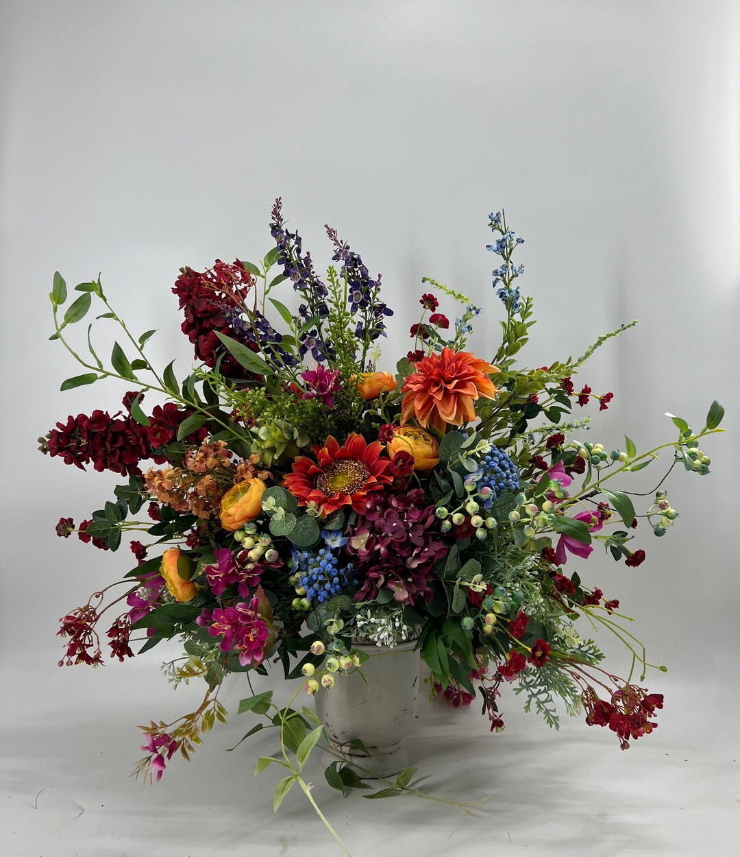 Artificial Fall Arrangement, Autumn Arrangement, Luxurious Silk Flower ...