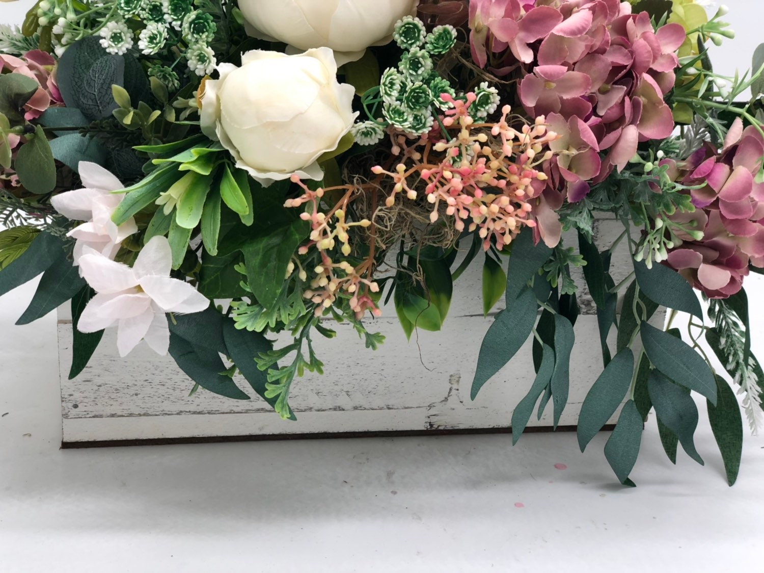 Rustic 24” arrangement, farmhouse decor, special centerpiece, peonies ...