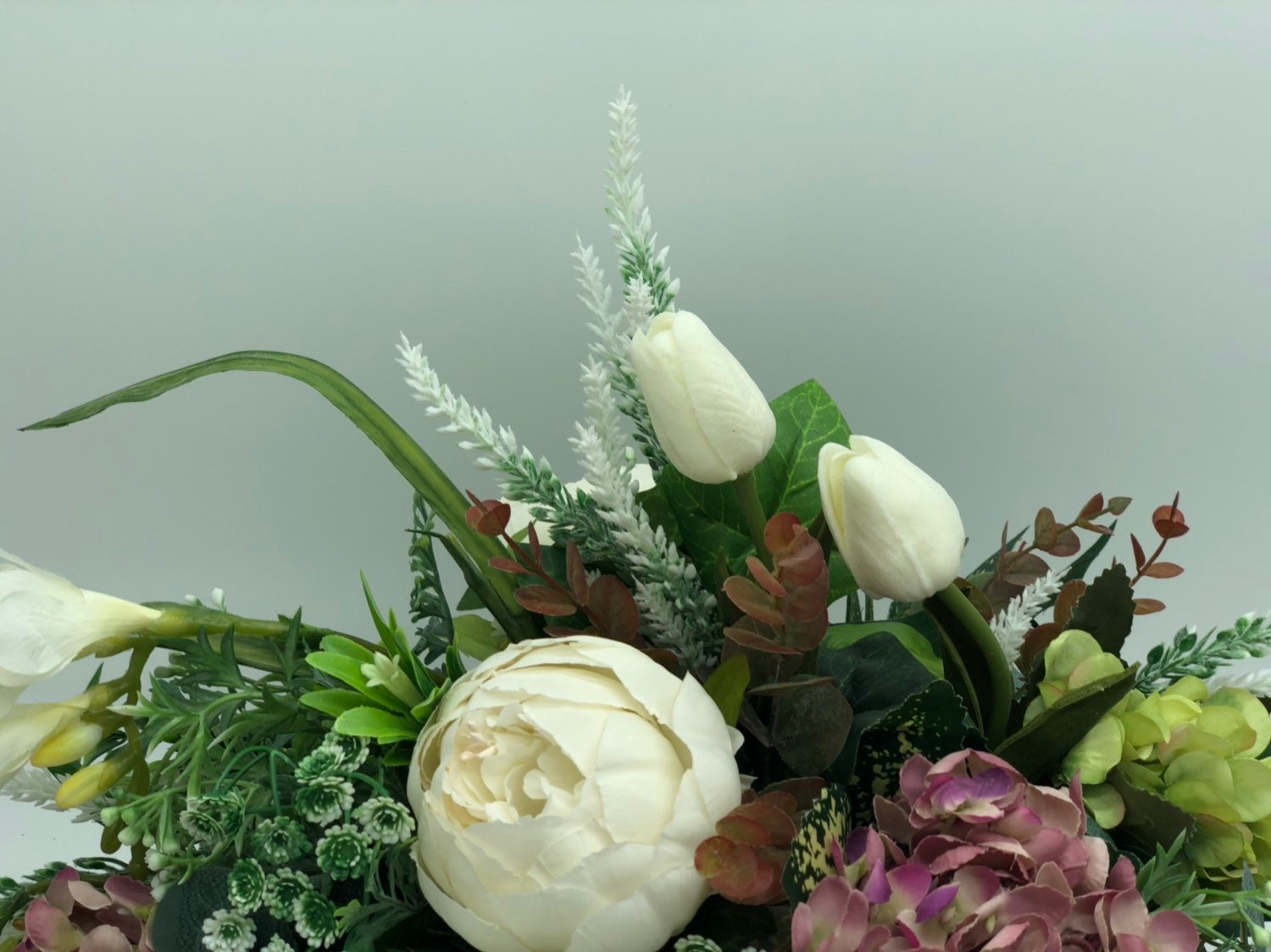 Rustic 24” arrangement, farmhouse decor, special centerpiece, peonies ...