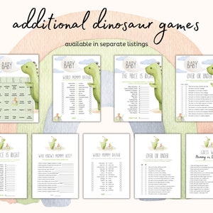 Over or Under Baby Shower Game, Dinosaur Baby Shower, Trending Now ...