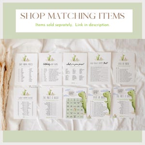 Price is Right Baby Shower Game, Dinosaur Baby Shower Printable Games ...