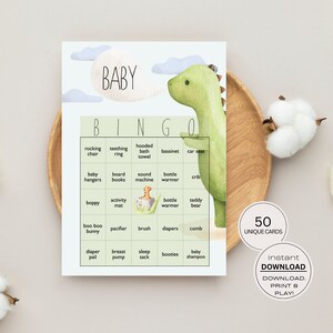 Popular Right Now Baby Shower Bingo, 50 Unique Pre-filled Printable ...