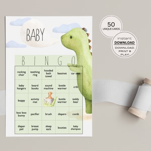 Popular Right Now Baby Shower Bingo, 50 Unique Pre-filled Printable ...