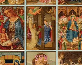 Virgin Mary Collage | Etsy
