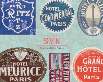 Old Hotel Labels - Etsy