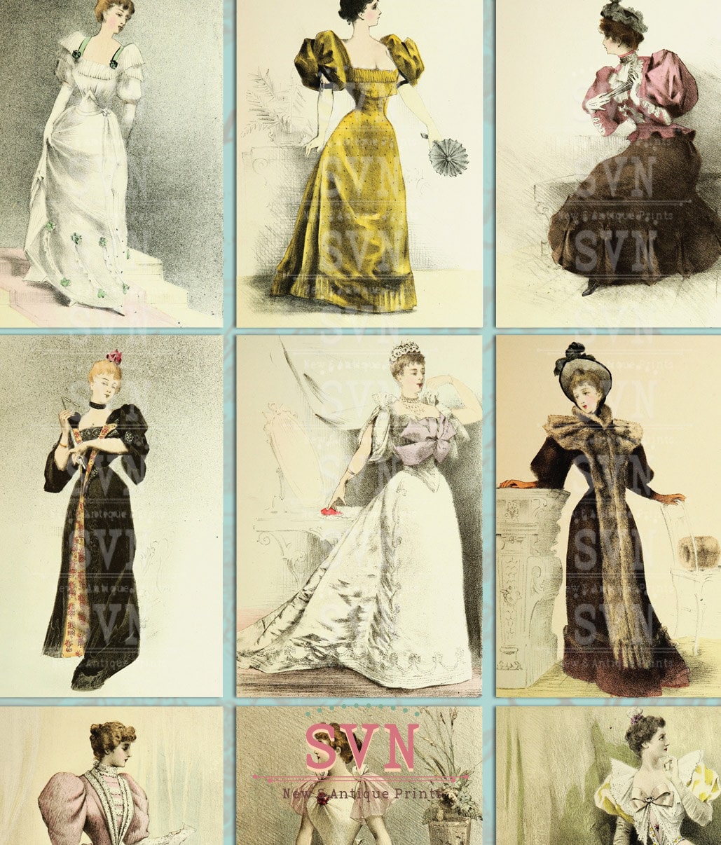 Victorian Ladies 1890 Fashion 18 Different Designs 2 - Etsy