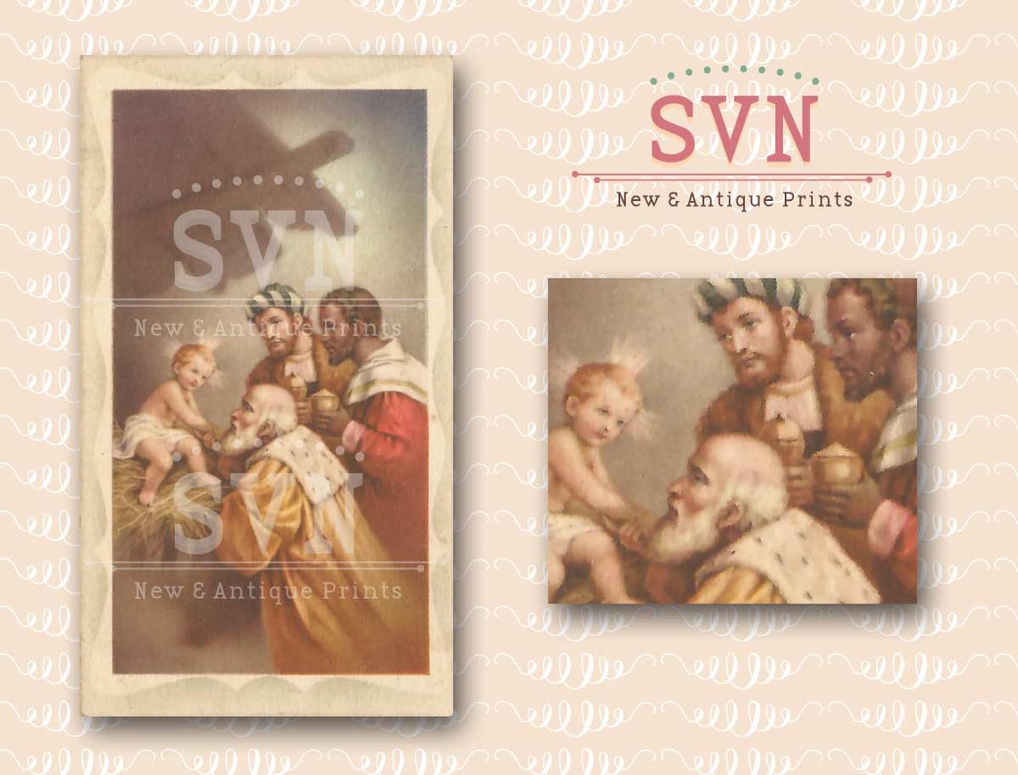 Three Kings/wise Men/magi in the Christmas Story // Holy Card Digital ...