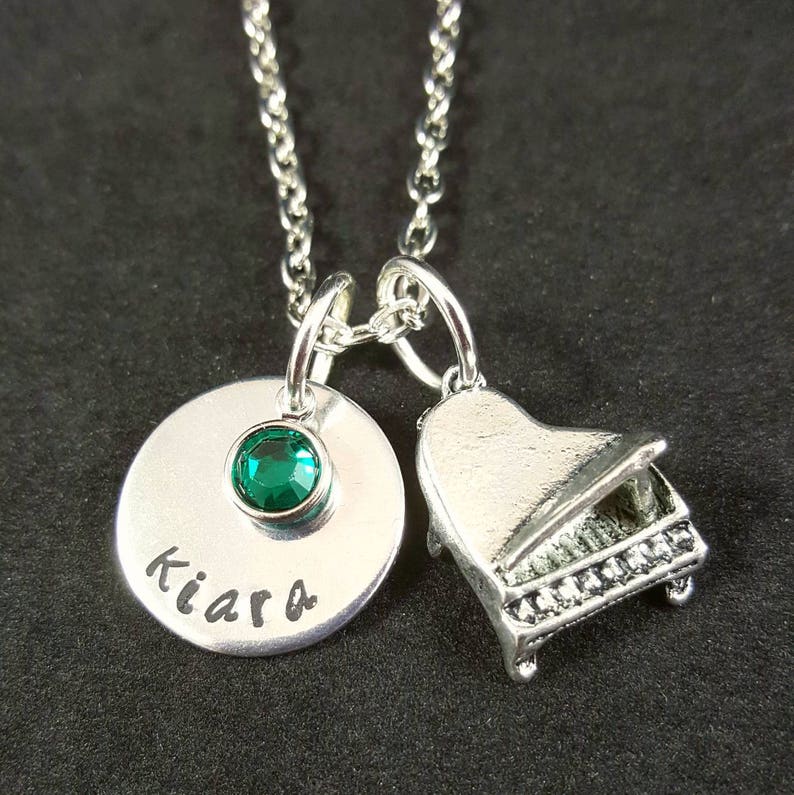 Piano Necklace Piano Keychain Gift for Piano Teacher | Etsy