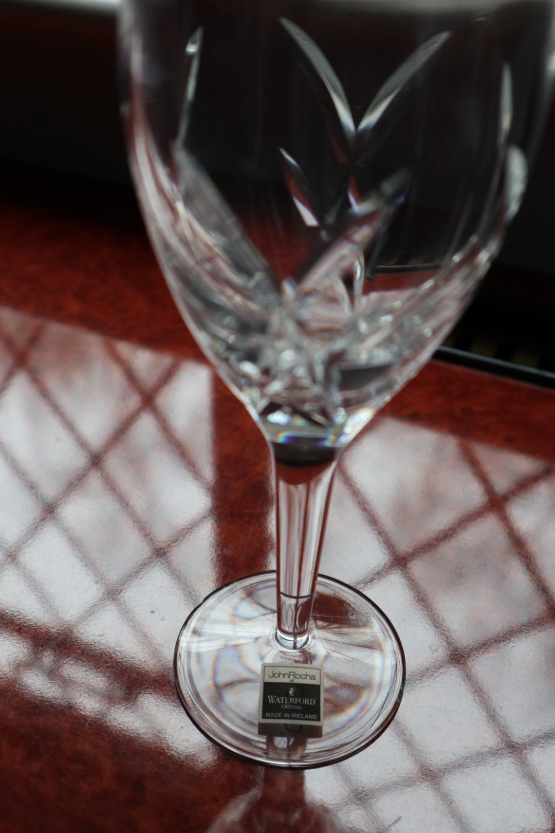 1 Waterford Crystal signature Wine Glass, Label, Signed, Unused 21cm ...