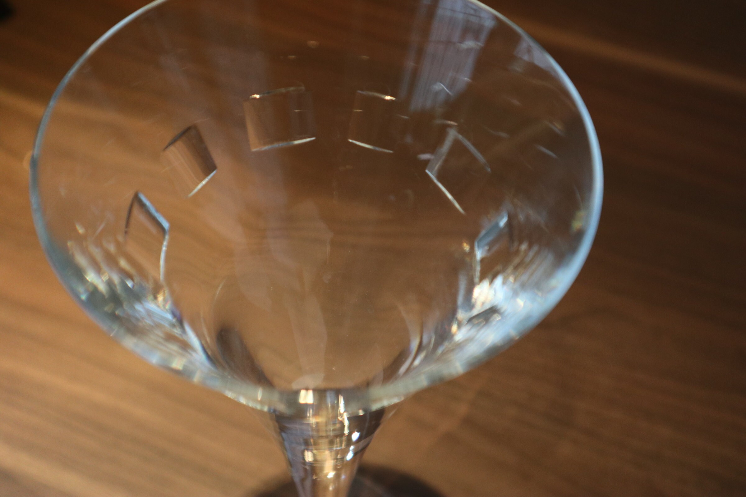 1 Waterford Crystal incline Geo Wine Glass 10 Tall Super Condition ...