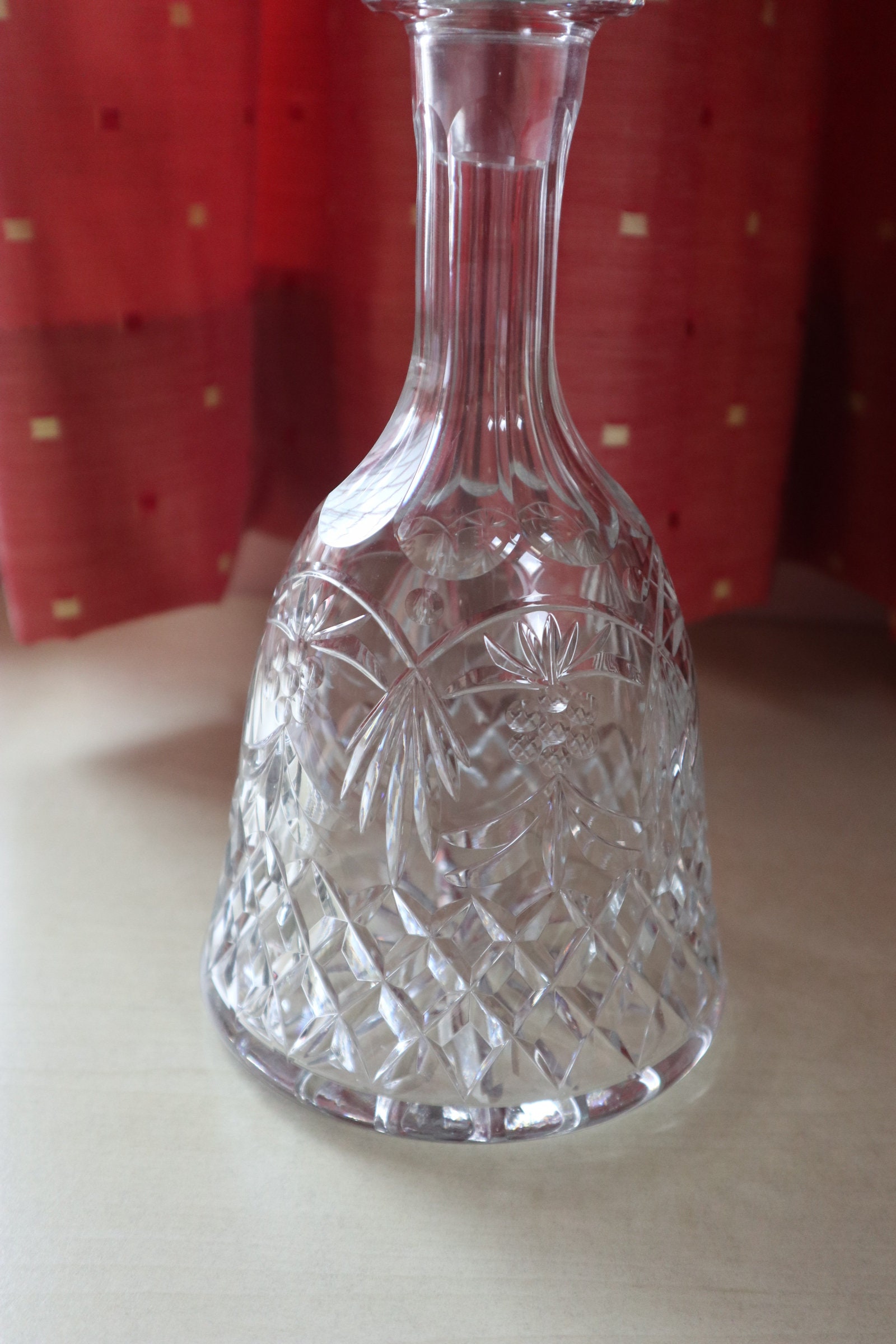 A Superb Thomas Webb Crystal Numbered Decanter, Signed Beautiful Design ...
