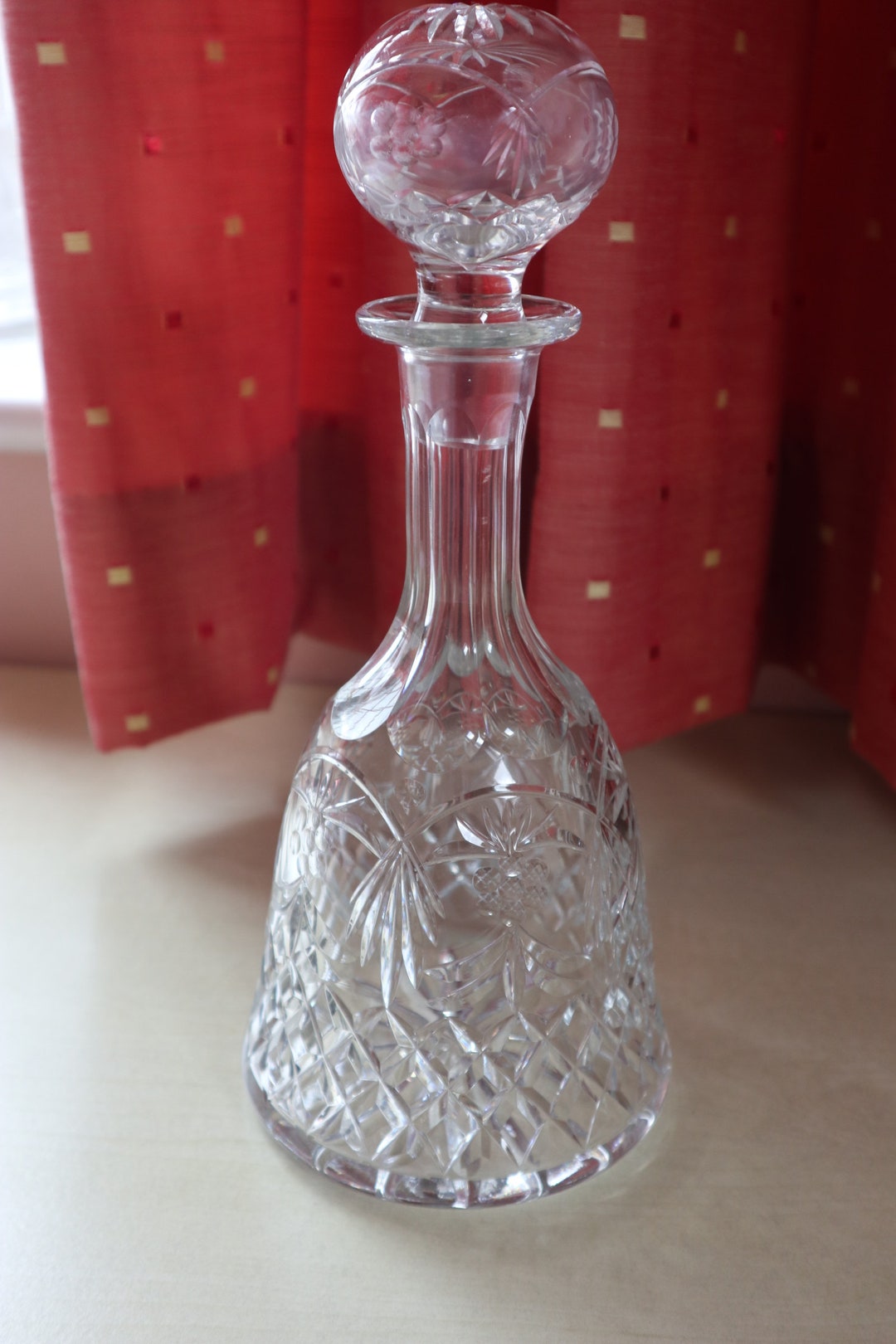 A Superb Thomas Webb Crystal Numbered Decanter, Signed Beautiful Design ...
