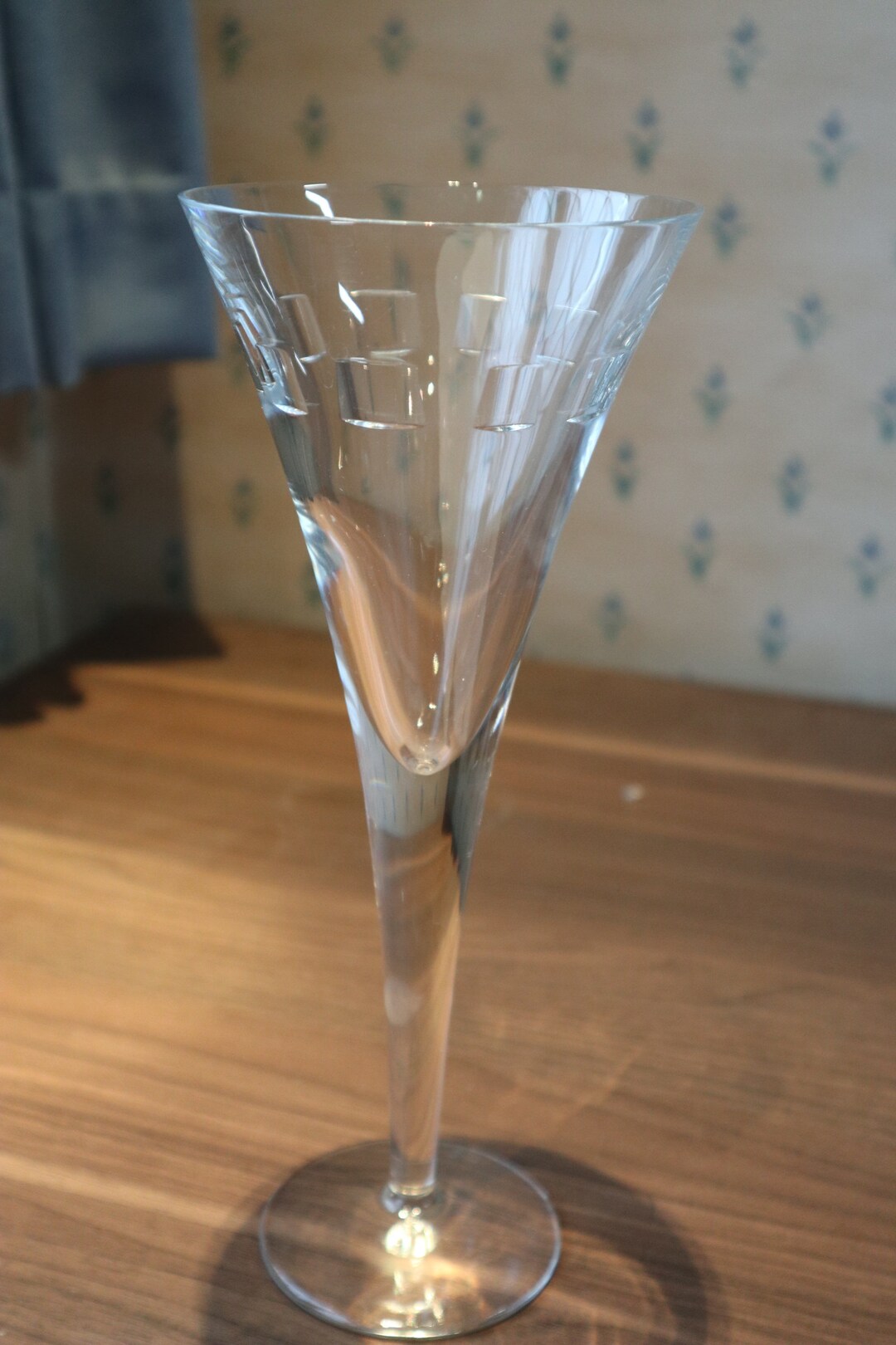 1 Waterford Crystal "incline Geo" Wine Glass 10" Tall Super Condition ...