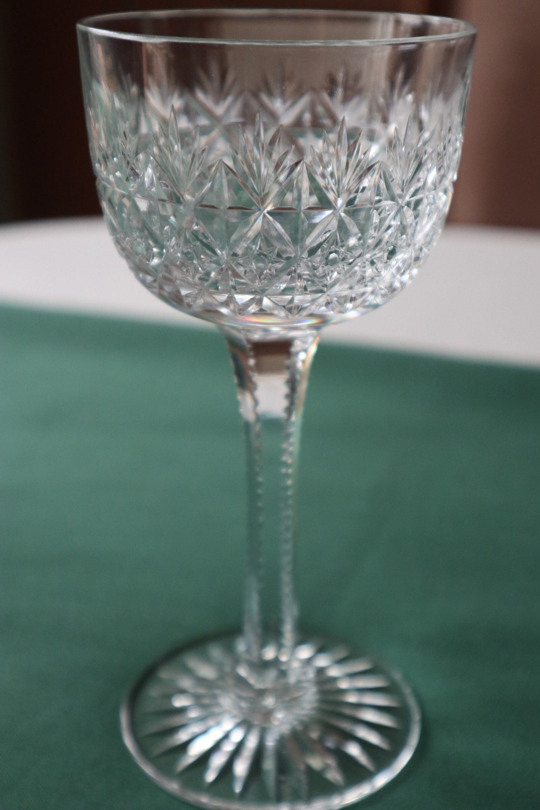 1 Thomas Webb "wellington" Hock Glass, Unused Condition 17cm Tall - Etsy