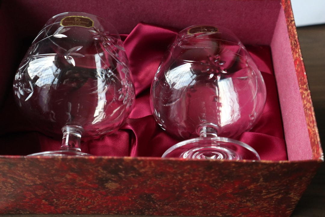 2 Royal Doulton "jasmine" Brandy Glasses, Pristine 4.3/4" Tall + Original Box + Labels - Etsy