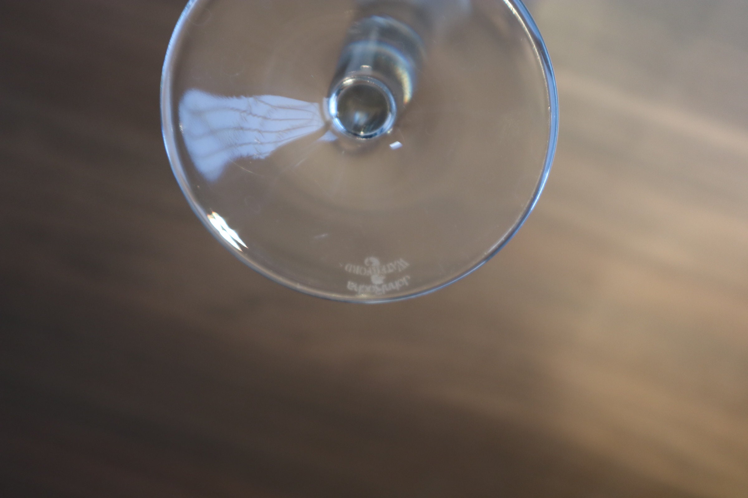 1 Waterford Crystal incline Geo Wine Glass 10 Tall Super Condition ...