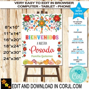 Spanish Christmas Posada Party Invitation Fiesta De (Instant Download) - Etsy