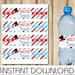 Printable Melted Snowman Water Bottle Label, Christmas Water Bottle ...