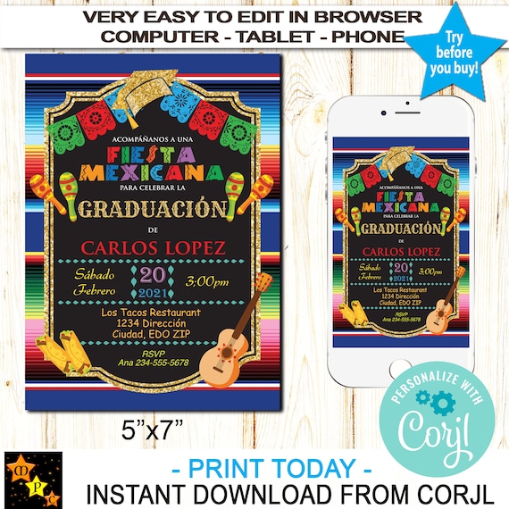 Preschool Graduation Invitations In Spanish