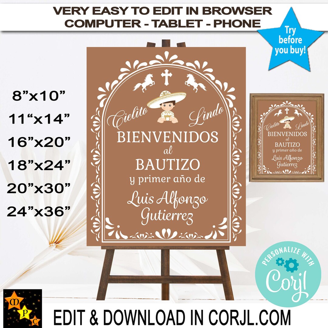 Mexican Barro Welcome Sign, Cielito Lindo Talavera, Charro, Charrito ...