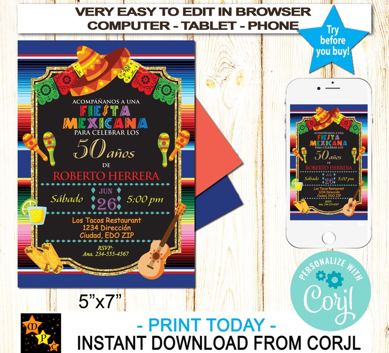 Welcome Sign Mexican Style Sarape Instant Download From - Etsy